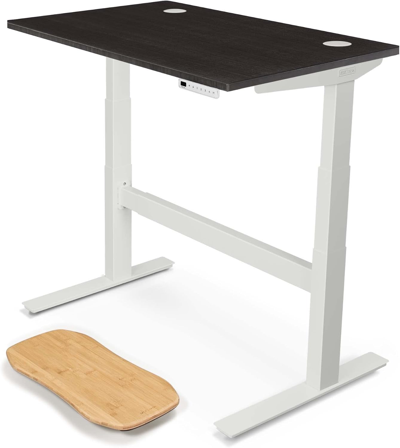 Amazon.com: Uplift Desk Black Bamboo (48 x 30 inch) Standing Desk 2-Leg ...