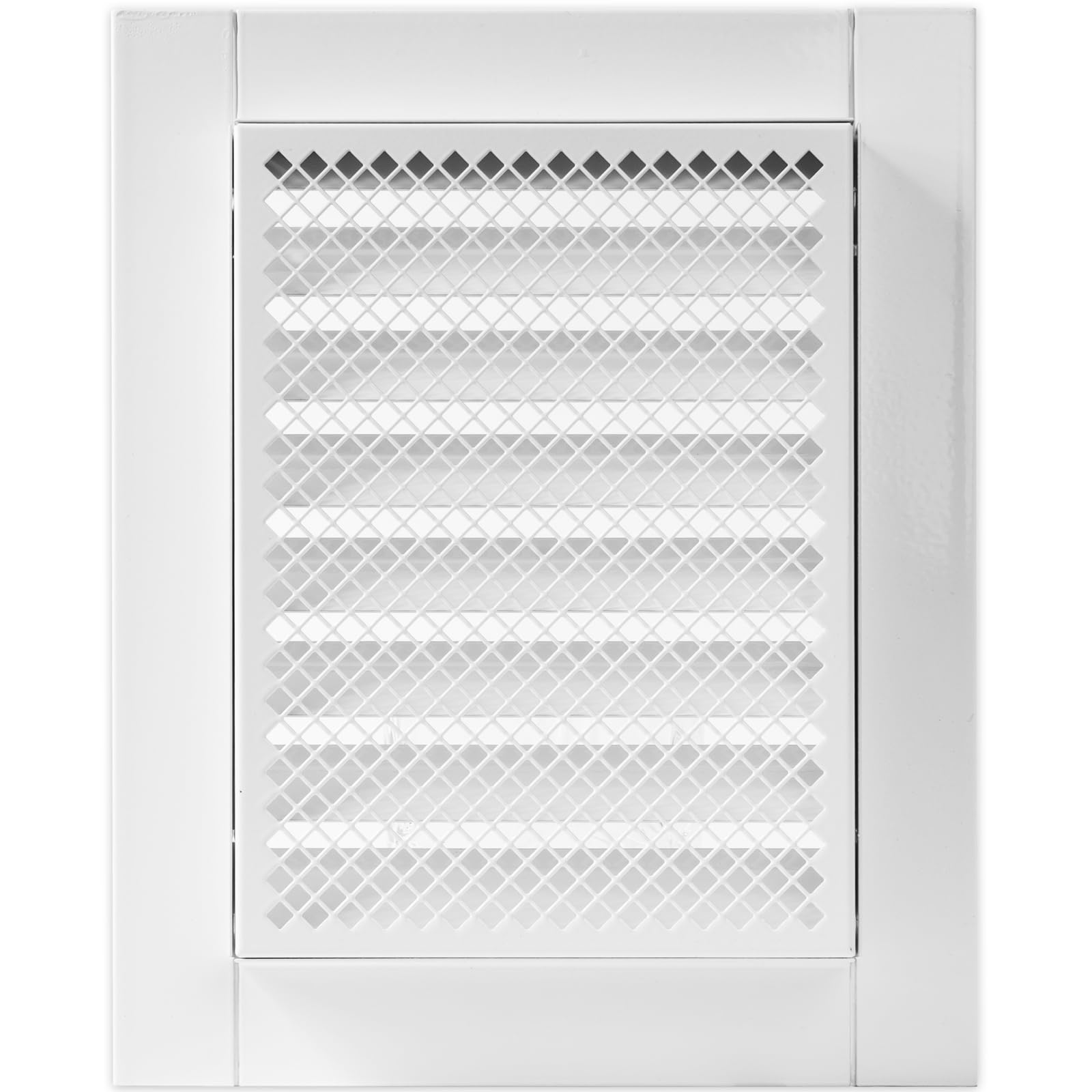 6 x 8 Inch / 150 x 200 mm White Vent Cover – Galvanized Steel ...