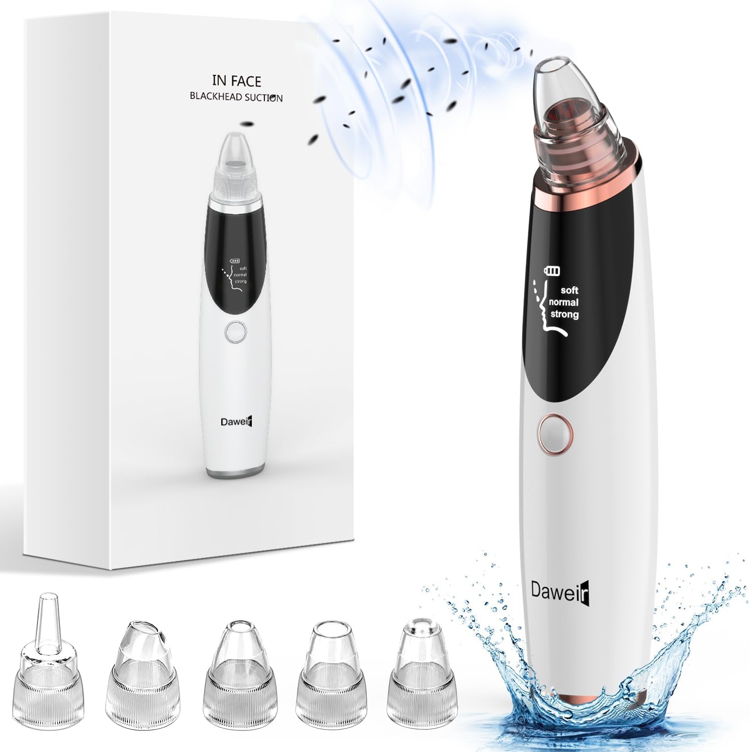 Amazon.com: Daweir Blackhead Remover Pore Vacuum - Pimple Extractor ...