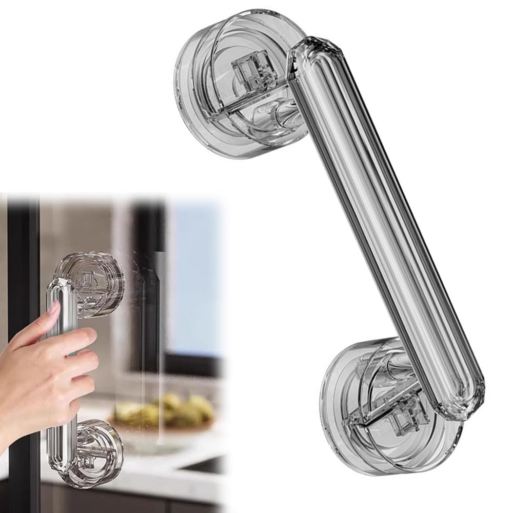 Diamond Suction Cup Door Handle, 2024 New Strong Hold Suction Cup ...