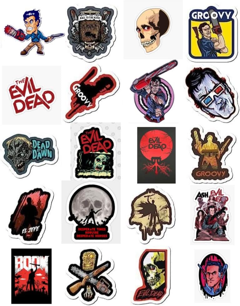 Amazon.com: 20 Pcs Value Pack Evil Decal Dead Sticker Waterproof Vinyl ...