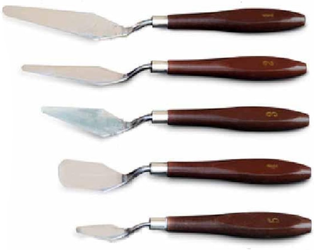 Juego de 5 espátulas de pintura de acero inoxidable, espátula de ...