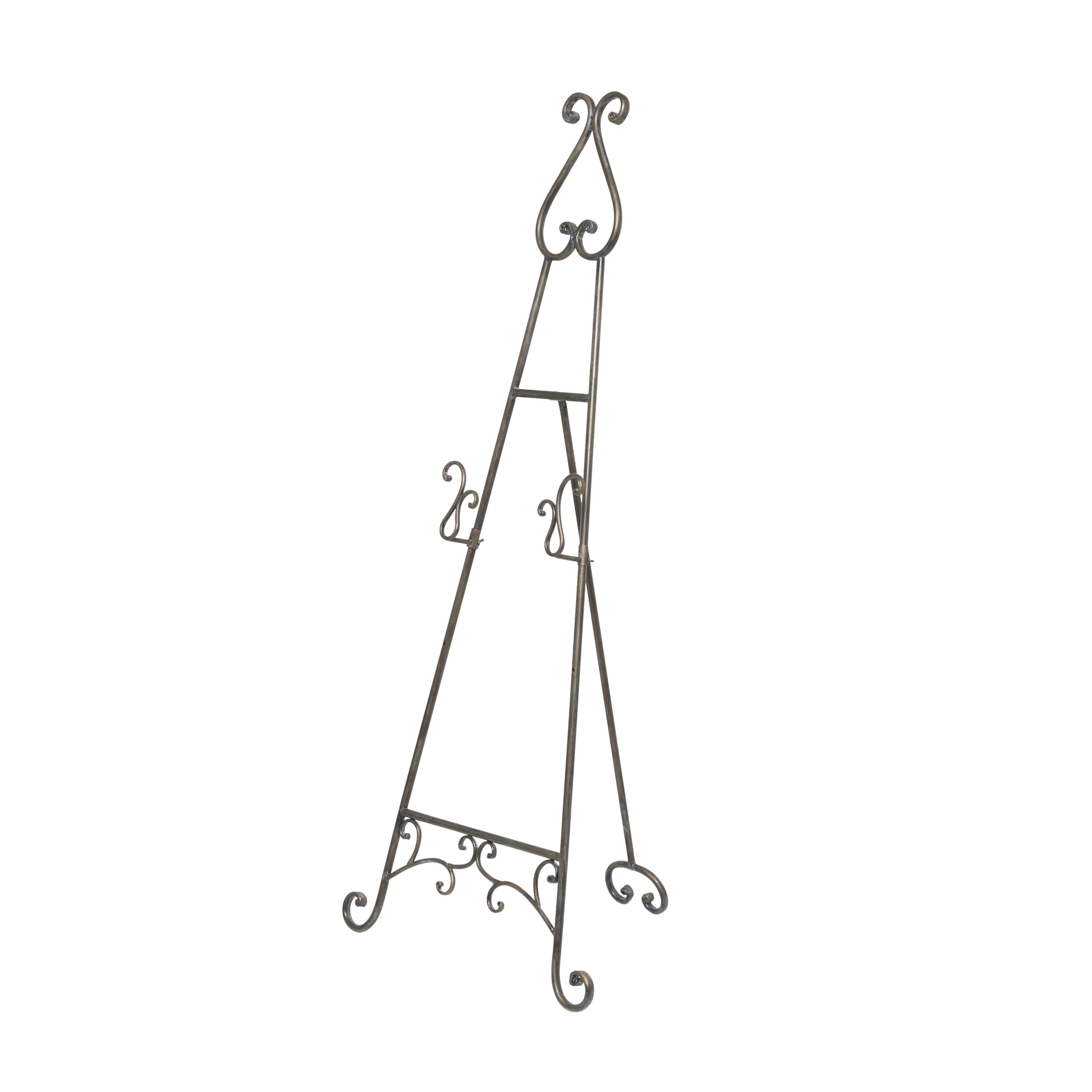 Amazon.com: Deco 79 Metal Scroll Display Easel Adjustable 2 Tier Floor ...
