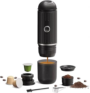 Amazon.com: Portable Coffee Maker Espresso Coffee Machines Self-Heating ...