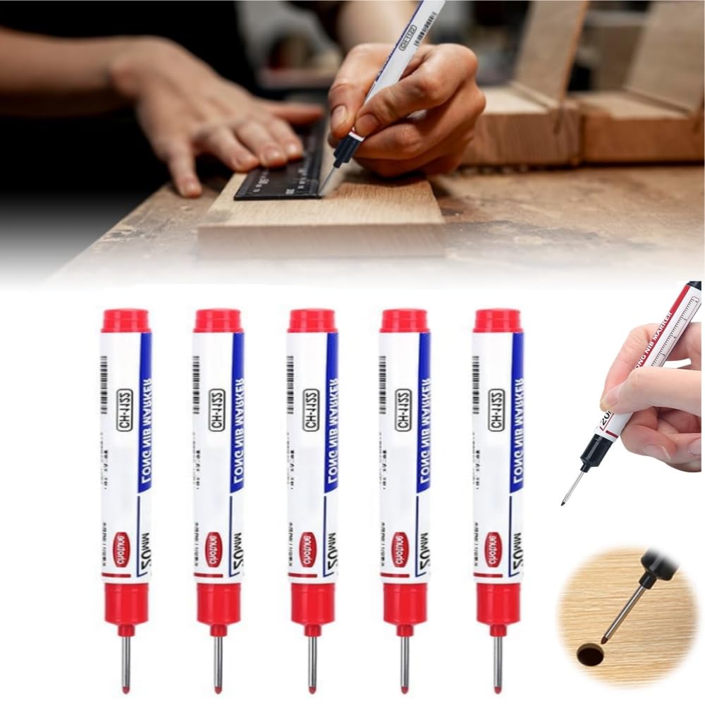 Amazon.com: 2024 Upgrade Long Head Deep Hole Marker,Permanent Markers ...