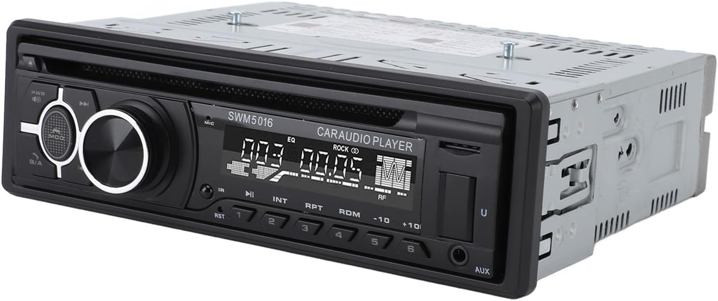 Car Stereo, CD DVD BT USB Player Audio Receiver AM FM Radio APP Control ...