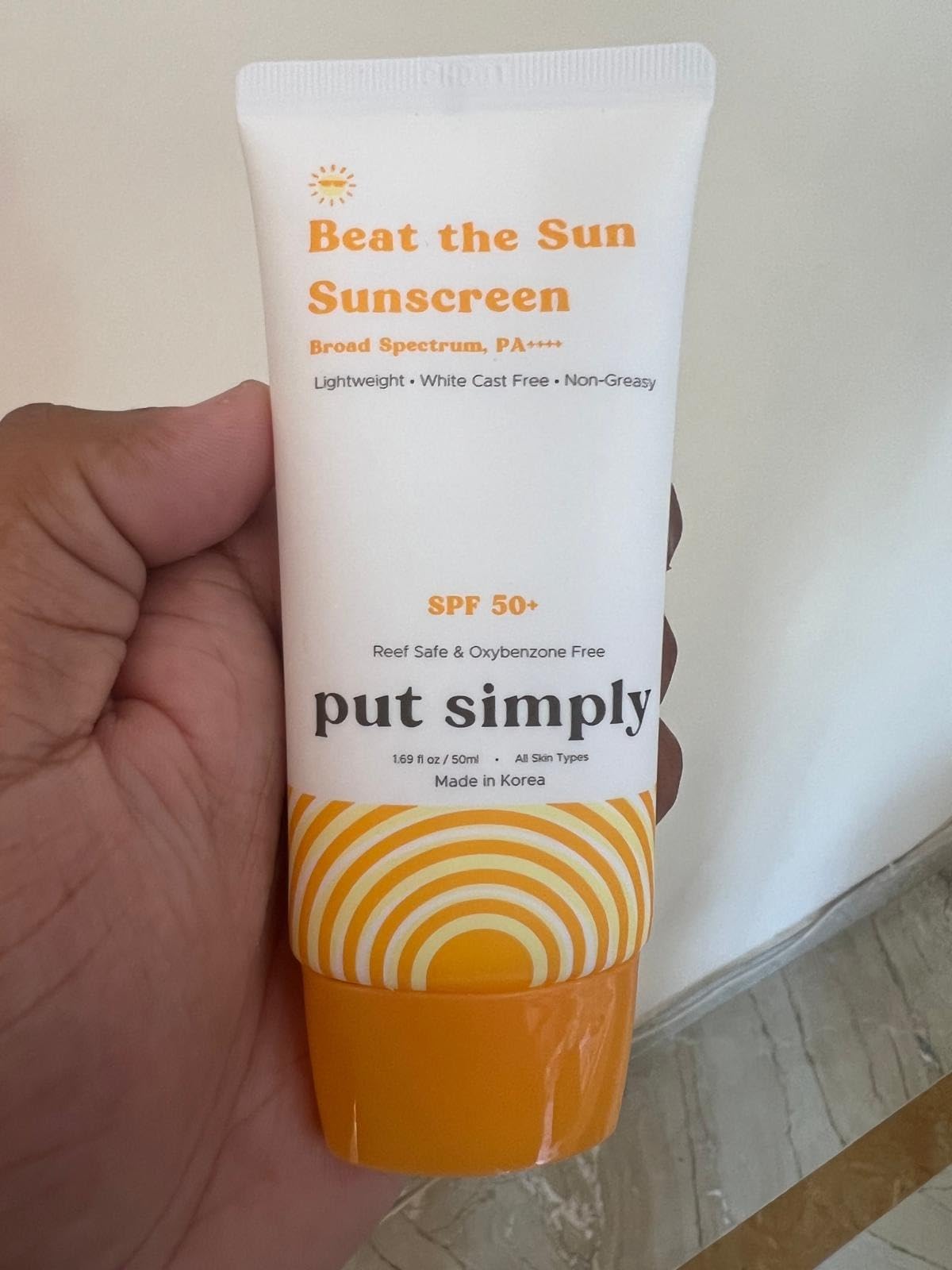 Put Simply Korean BroadSpectrum Sunscreen SPF 50 PA++++ | For Dry, Oily ...