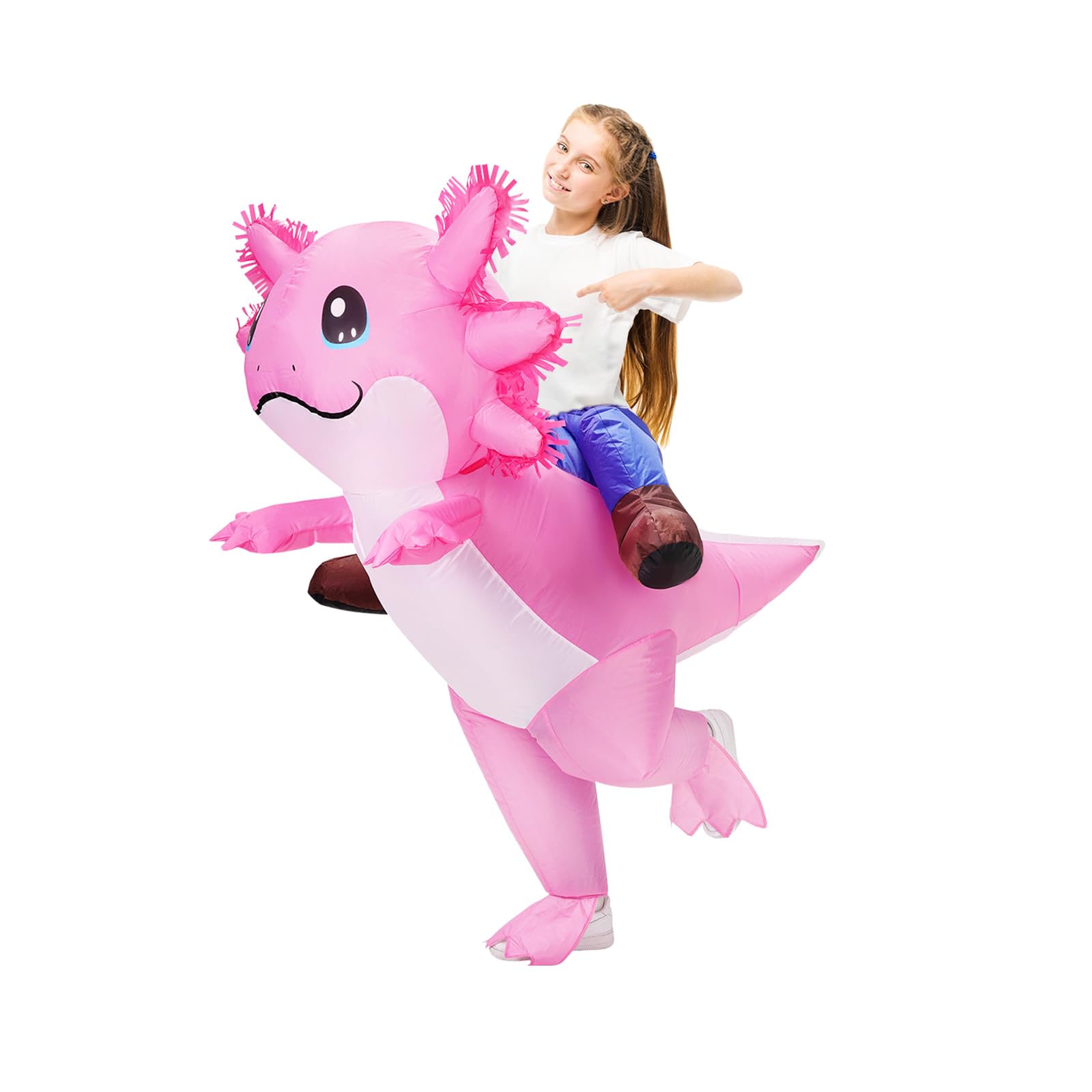Stegosaurus Inflatable Axolotl Costume for Kids Halloween Costumes Kid ...