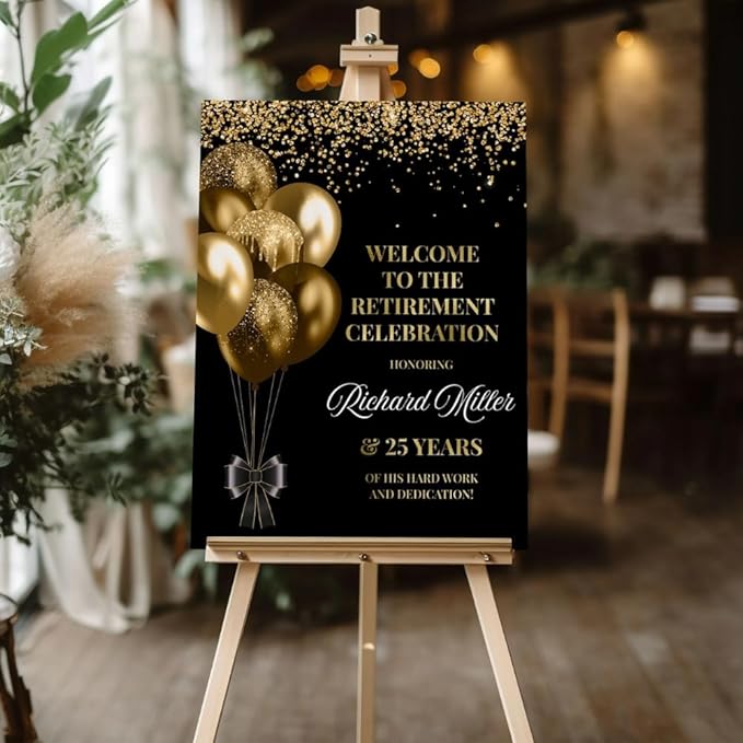 Amazon.com : GiftsFourSeasons Decorations For Retirement Party ...