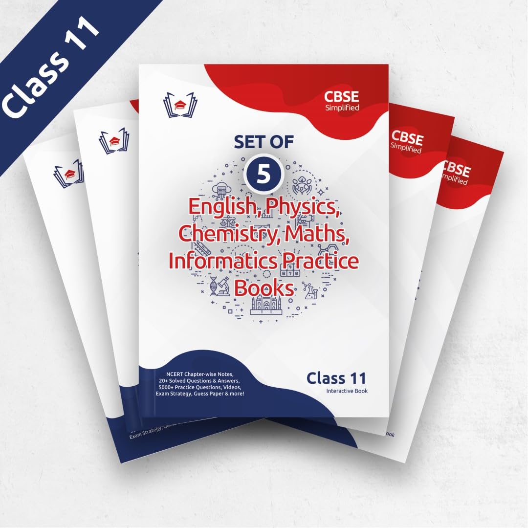 CBSE Simplified: Set of 5 Latest Interactive Guide Books for Class 11 ...