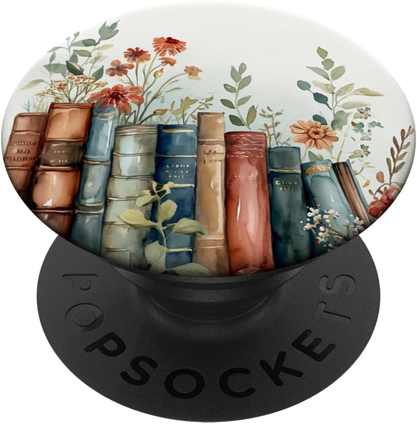 Amazon.com: Book Lover Floral Book Theme Flower Girly Wildflower ...