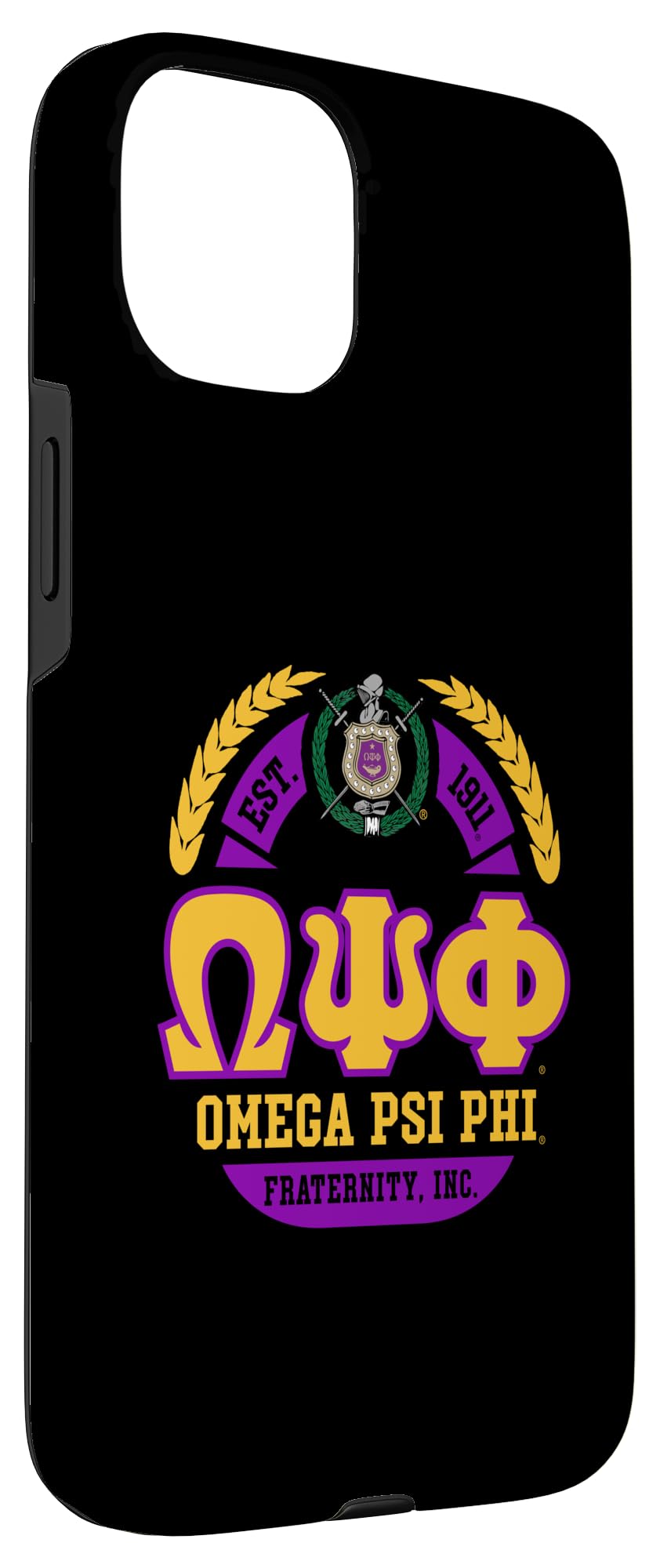 Snapklik.com : iPhone 15 Plus Omega Psi Phi Fraternity Paraphernalia