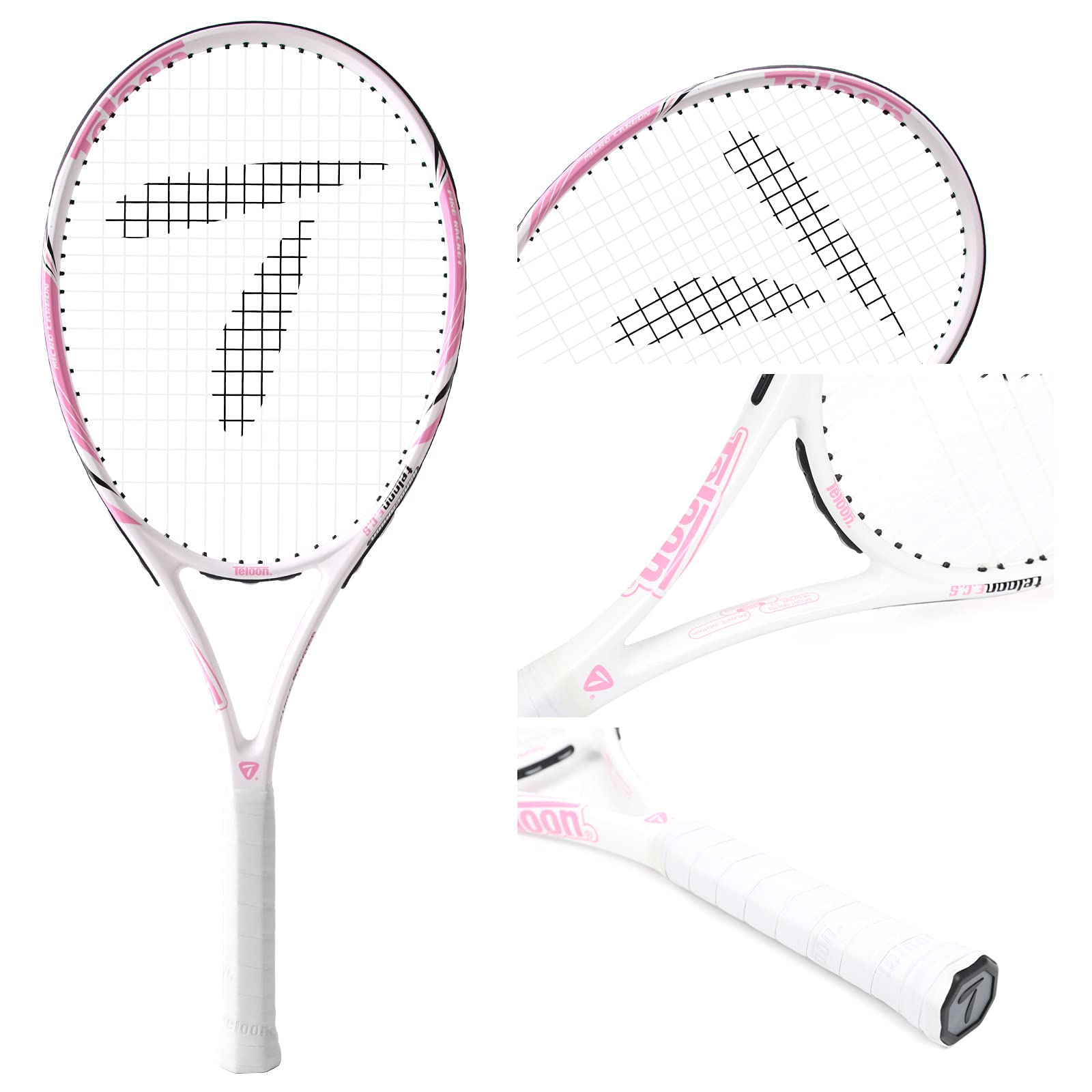 Teloon Tennis Rackets for Adults 2 pcs Recreational -27 inch Tennis ...