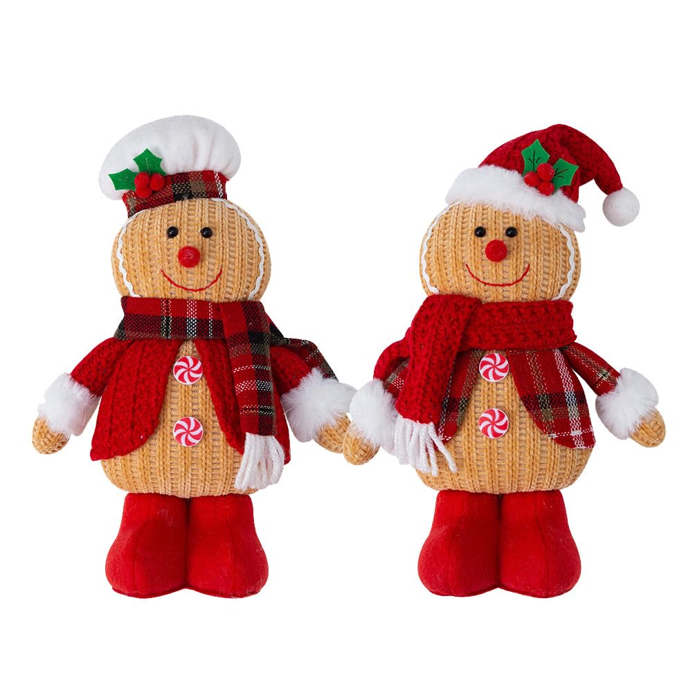 Amazon.com: Shapeazy Christmas Gingerbread Man Plush Toys,Christmas ...