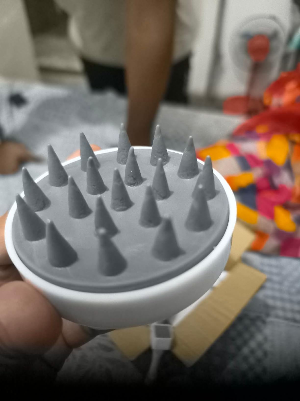 Cureum Derma Stamp 100A Adjustable 0~3mm Titanium micro needles with Hair scalp massager ...