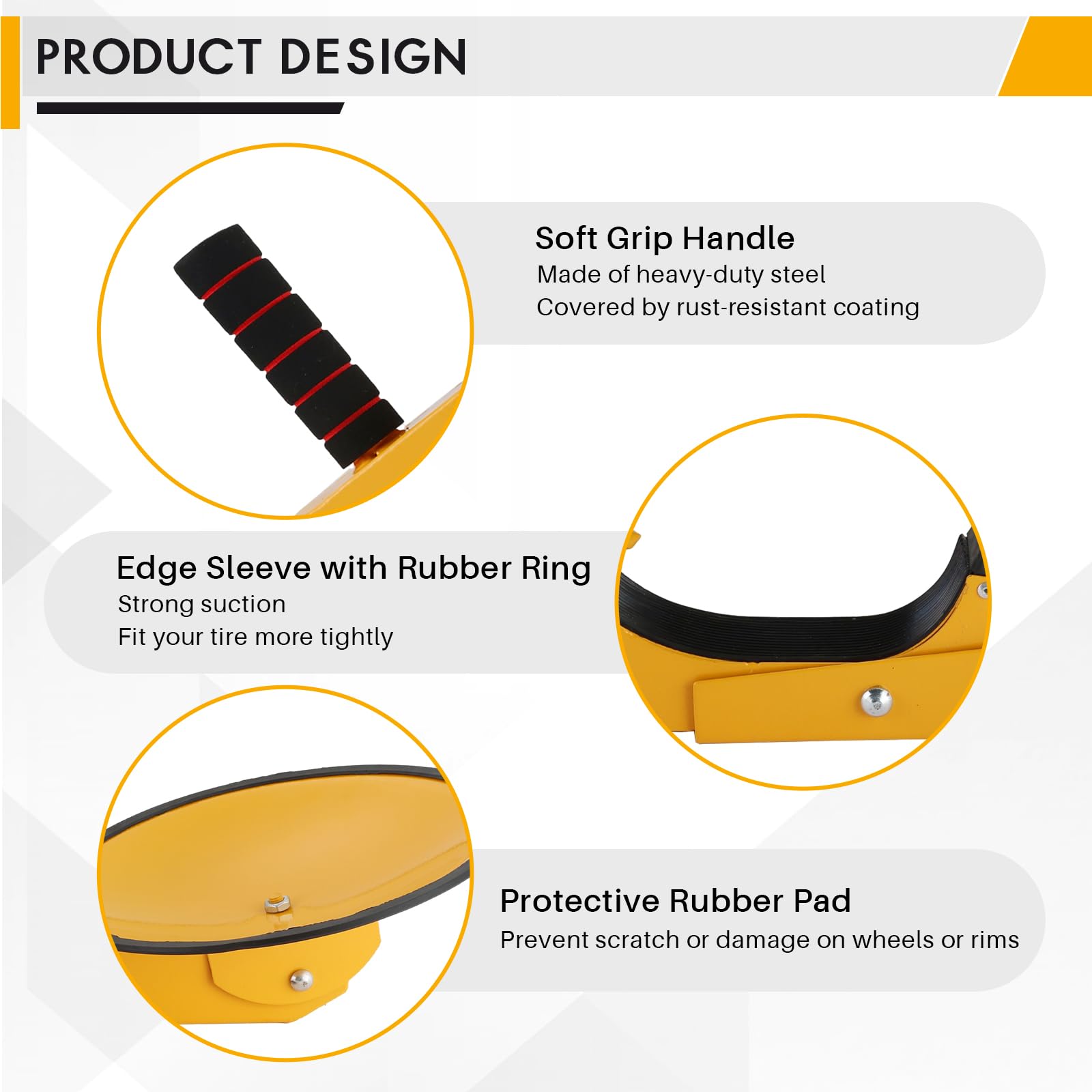 DASBET Wheel Lock Clamp Boot Heavy Duty Auto Anti-Theft Tire Claw ...