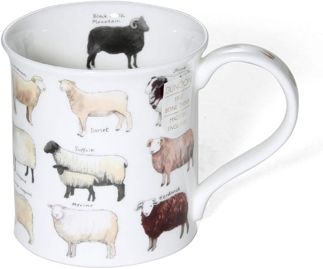Dunoon Fine Bone China Bute Shape Animal Breeds Mug - Made in England ...