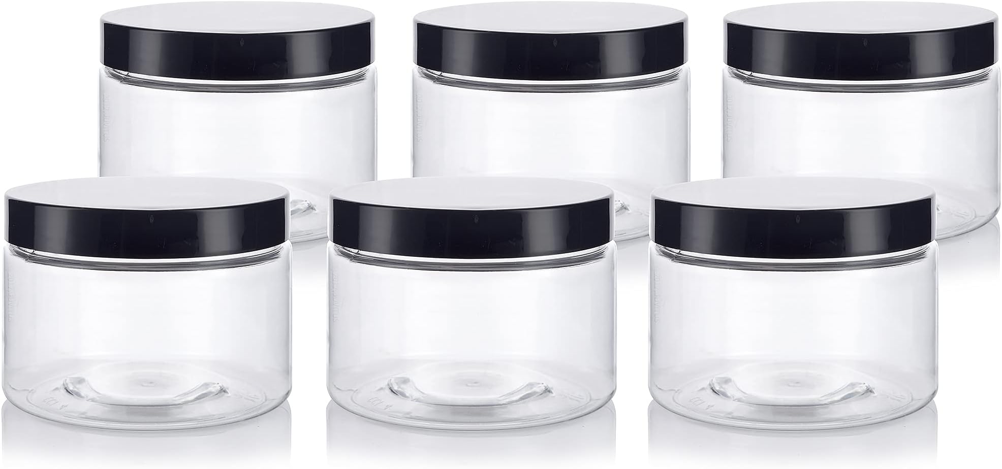 Amazon.com: Yarlung 24 Pack 5 Oz Plastic Jars with Lids, Clear Body ...