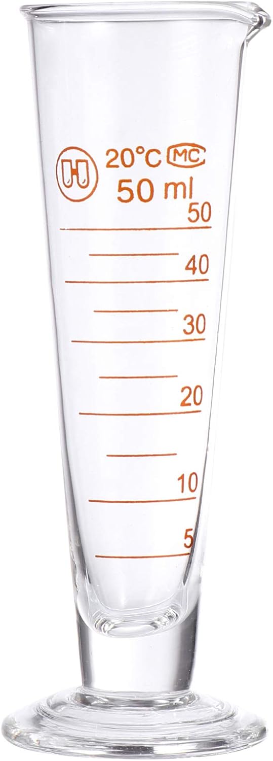 ULTECHNOVO Glass Conical Measuring Cup Graduated Measuring Cup ...