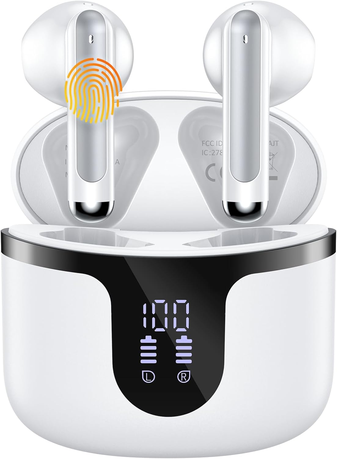 Amazon.com: Wireless Earbuds, 48H Playtime Bluetooth Headphones with 4 ...