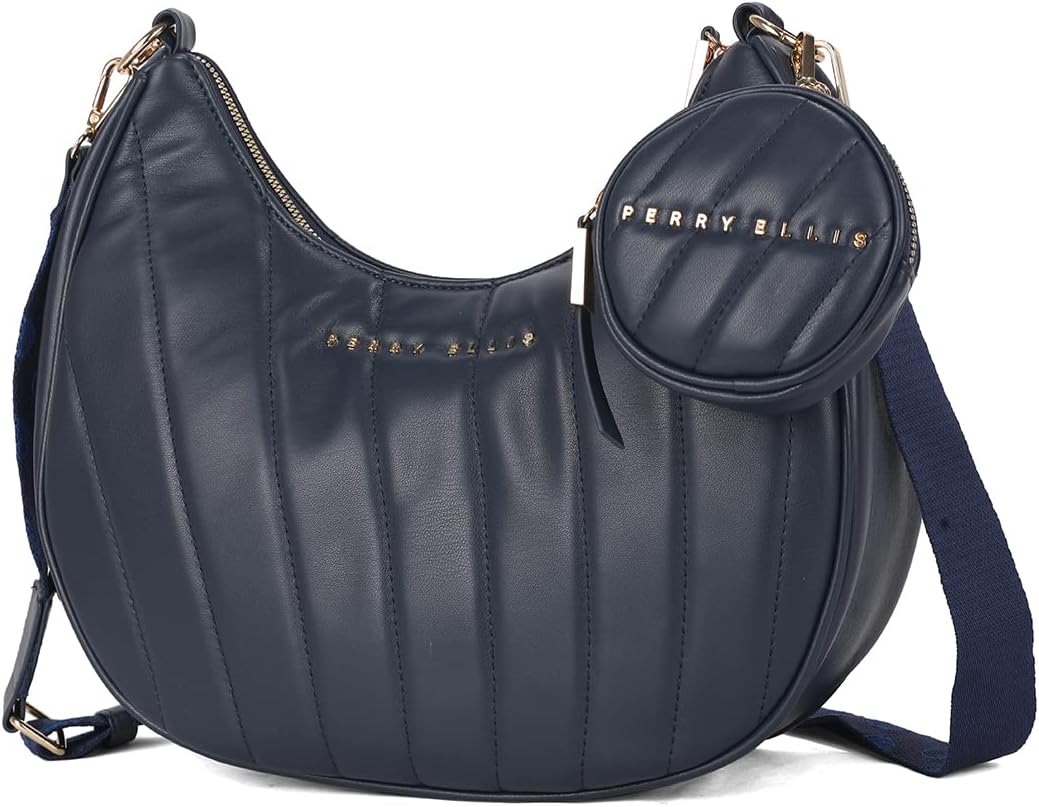 Perry Ellis - Bolsa Hobo para Dama Color Gris Colección Teressa ...