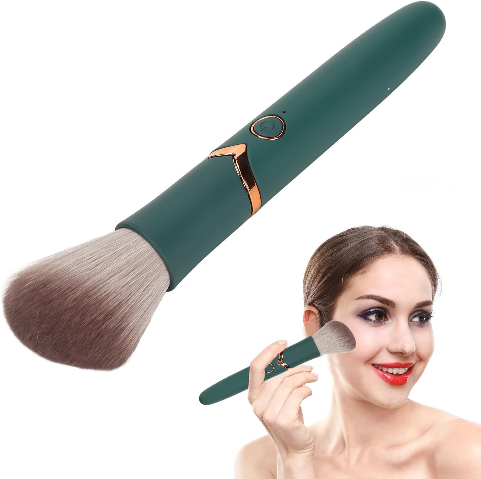 Amazon.com: Electric USB Rechargeable 10-Gear Vibration Makeup Brush ...
