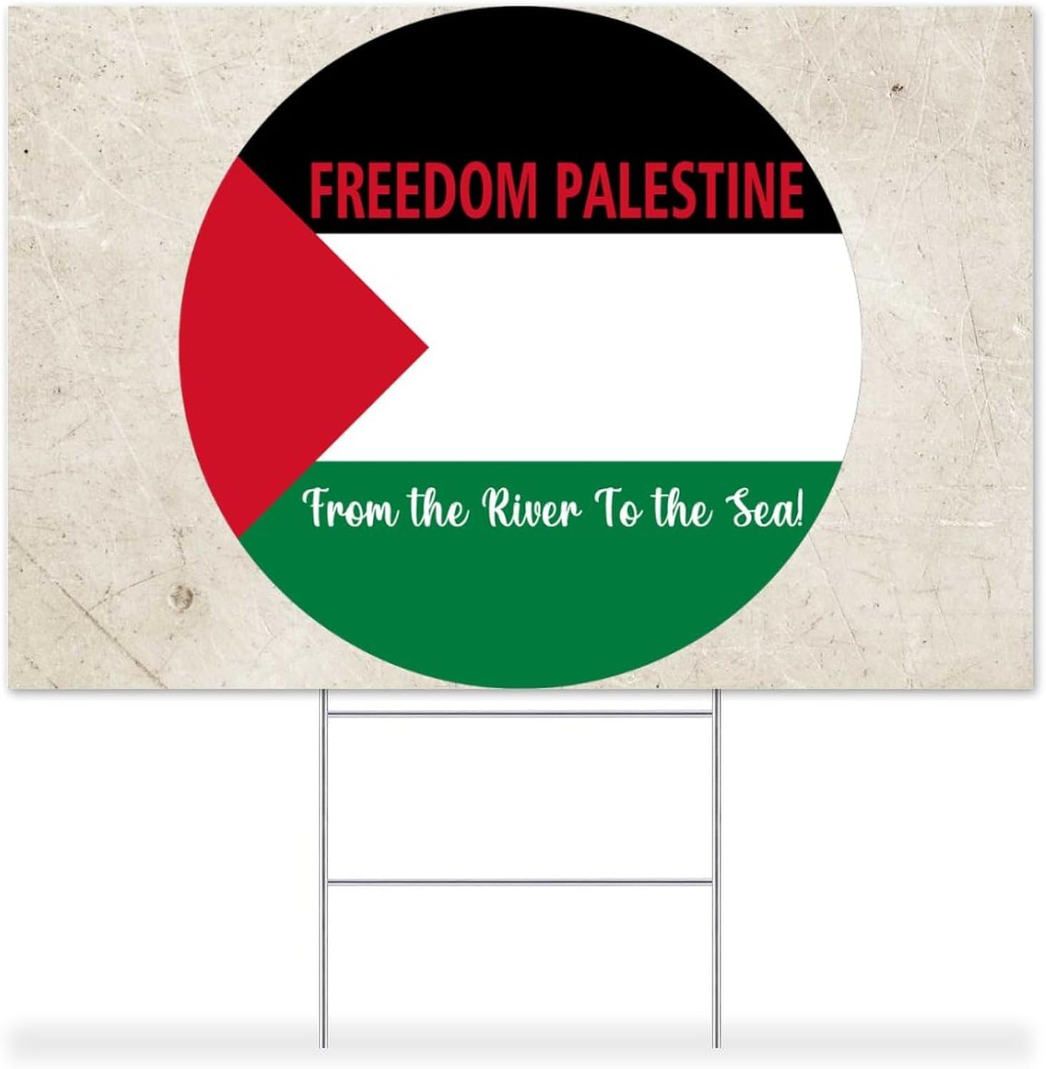 Amazon.com : From The River To The Sea Yard Signs Palestine Flag ...