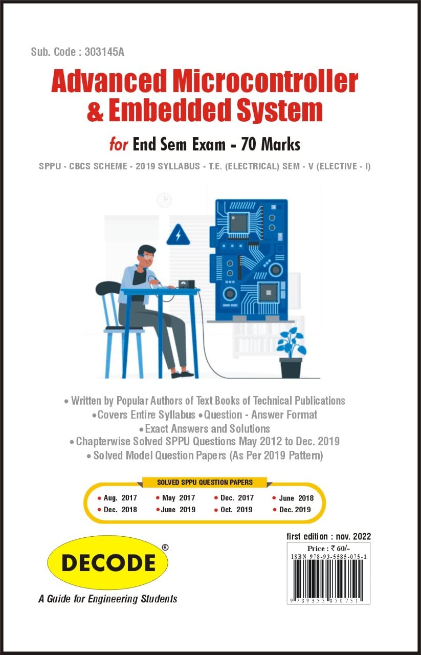 Amazon.in: Buy Advanced Microcontroller and Embedded System for SPPU 19 Course (TE - SEM V ...