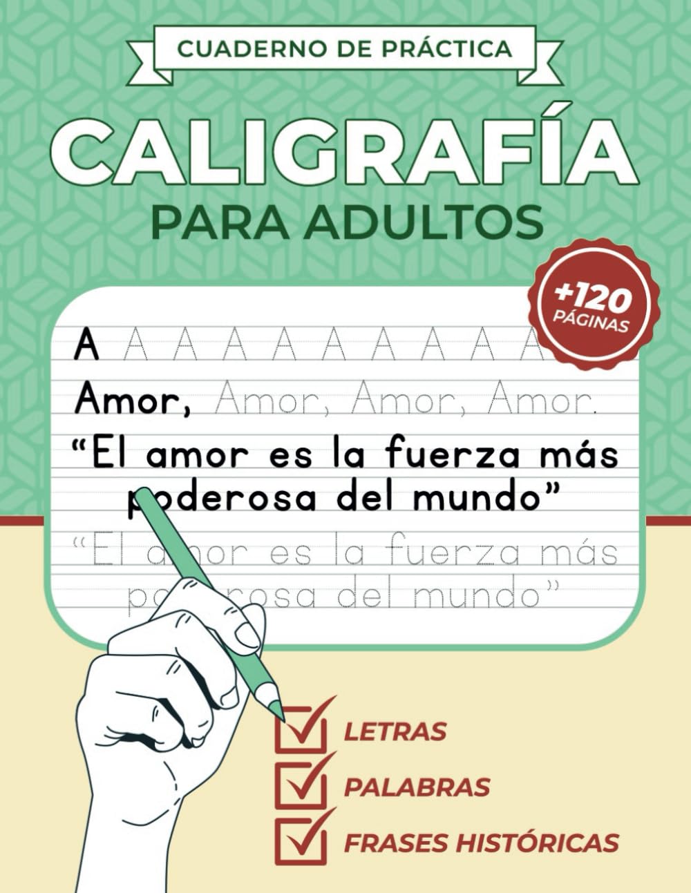Amazon.com: Cuaderno de Práctica - Caligrafía para adultos en español ...