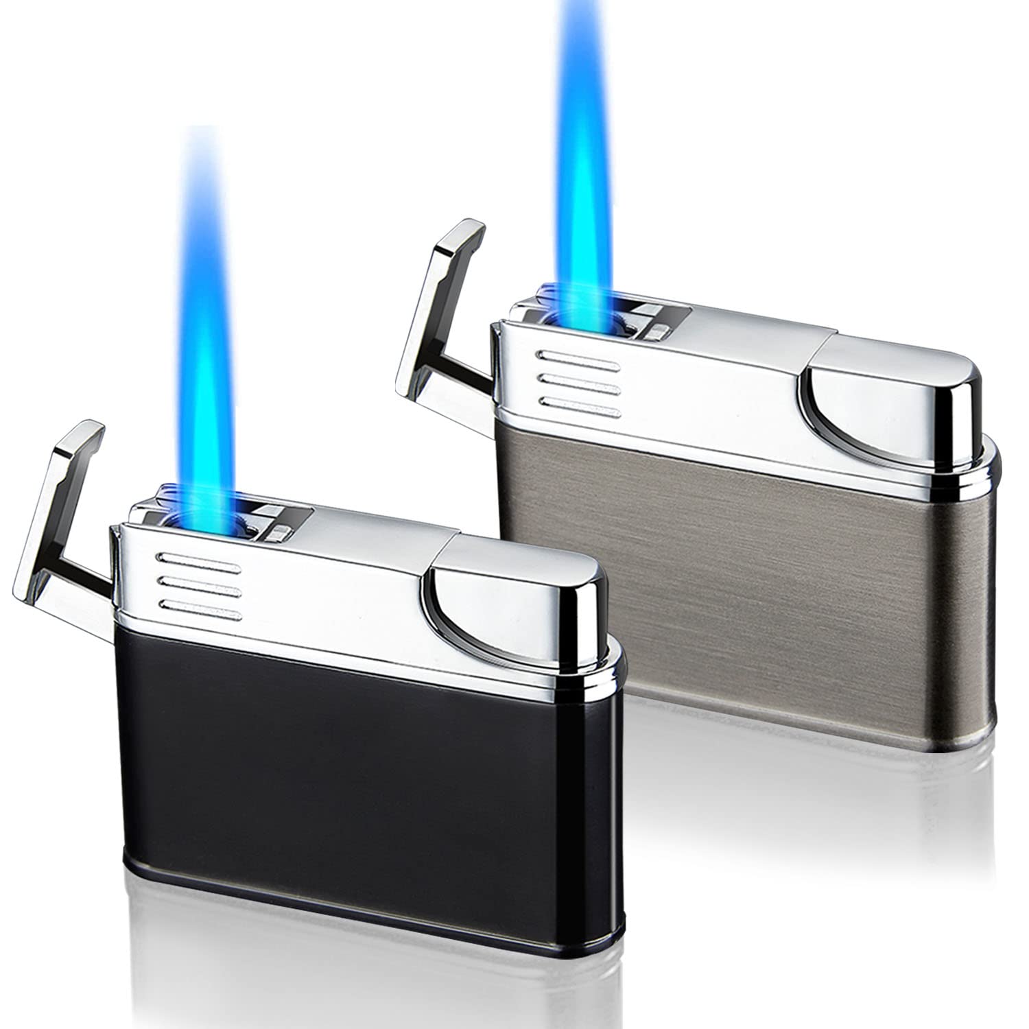 Buy Yeuligo Torch Lighter, Desktop Mini Butane Lighter, Adjustable and ...