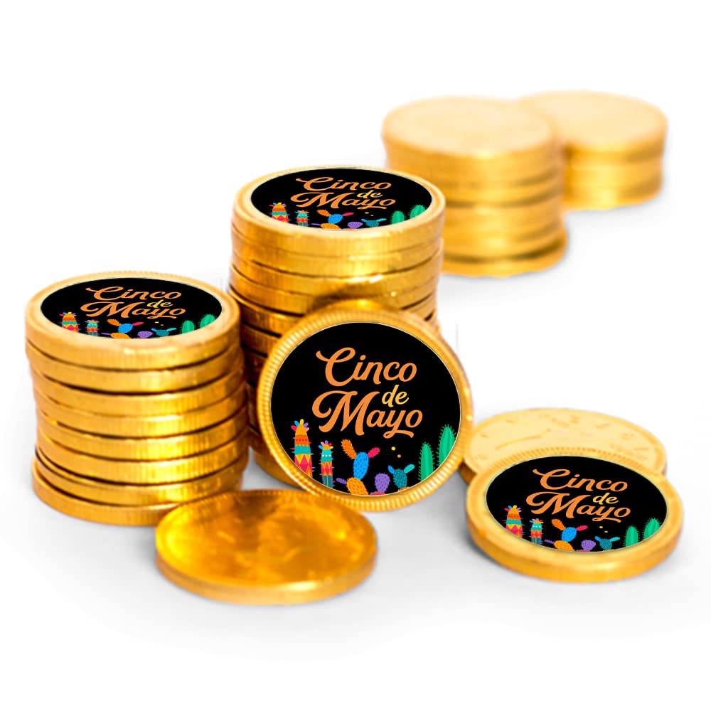 Amazon.com : 84ct Cinco De Mayo Candy Party Favors Chocolate Coins (84 ...
