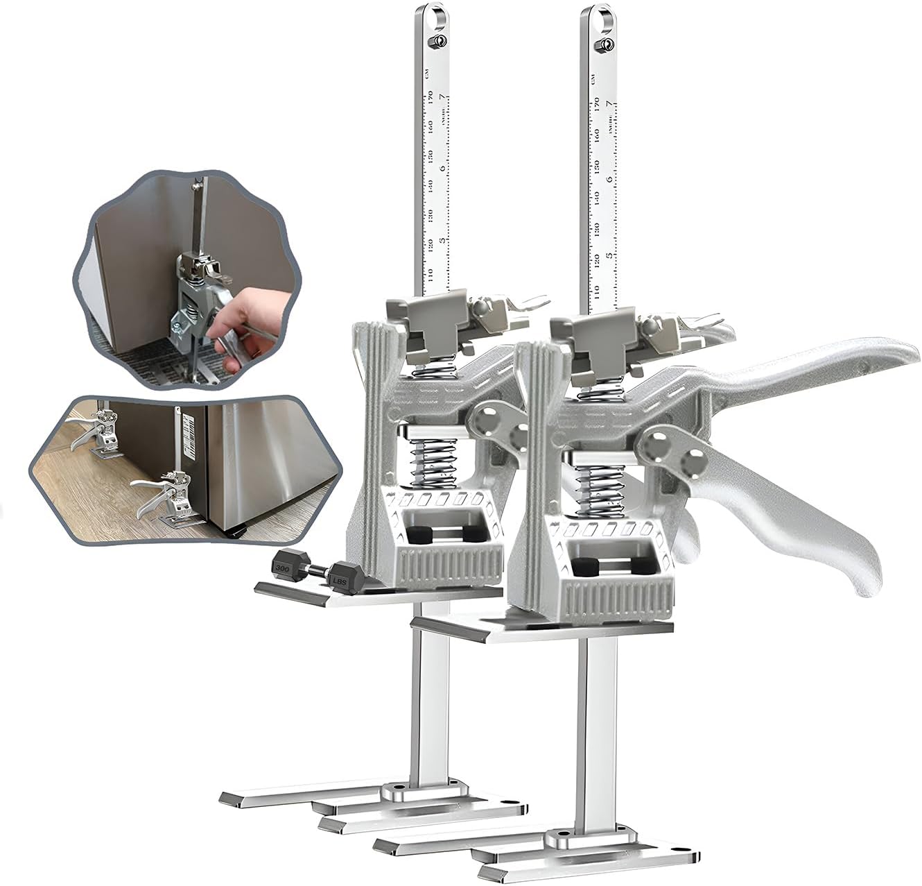 Amazon.com: Hand-Operated Lifting Tool Jack Set | 2 Small Hand Jacks ...