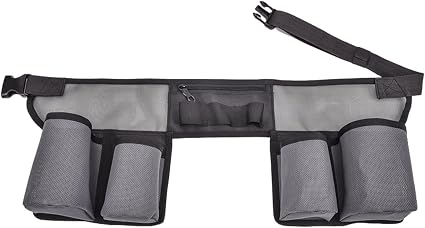 Lueear Cleaning Tool Belt, Mesh Cloth, 4 Pockets, Black, 28.74-49.60 ...