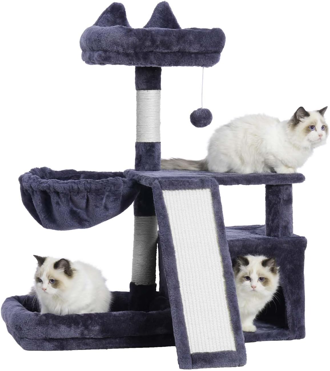 Amazon.com : Nineshi Cat Tree for Indoor Cats, 25 Inch Cat Tree with ...