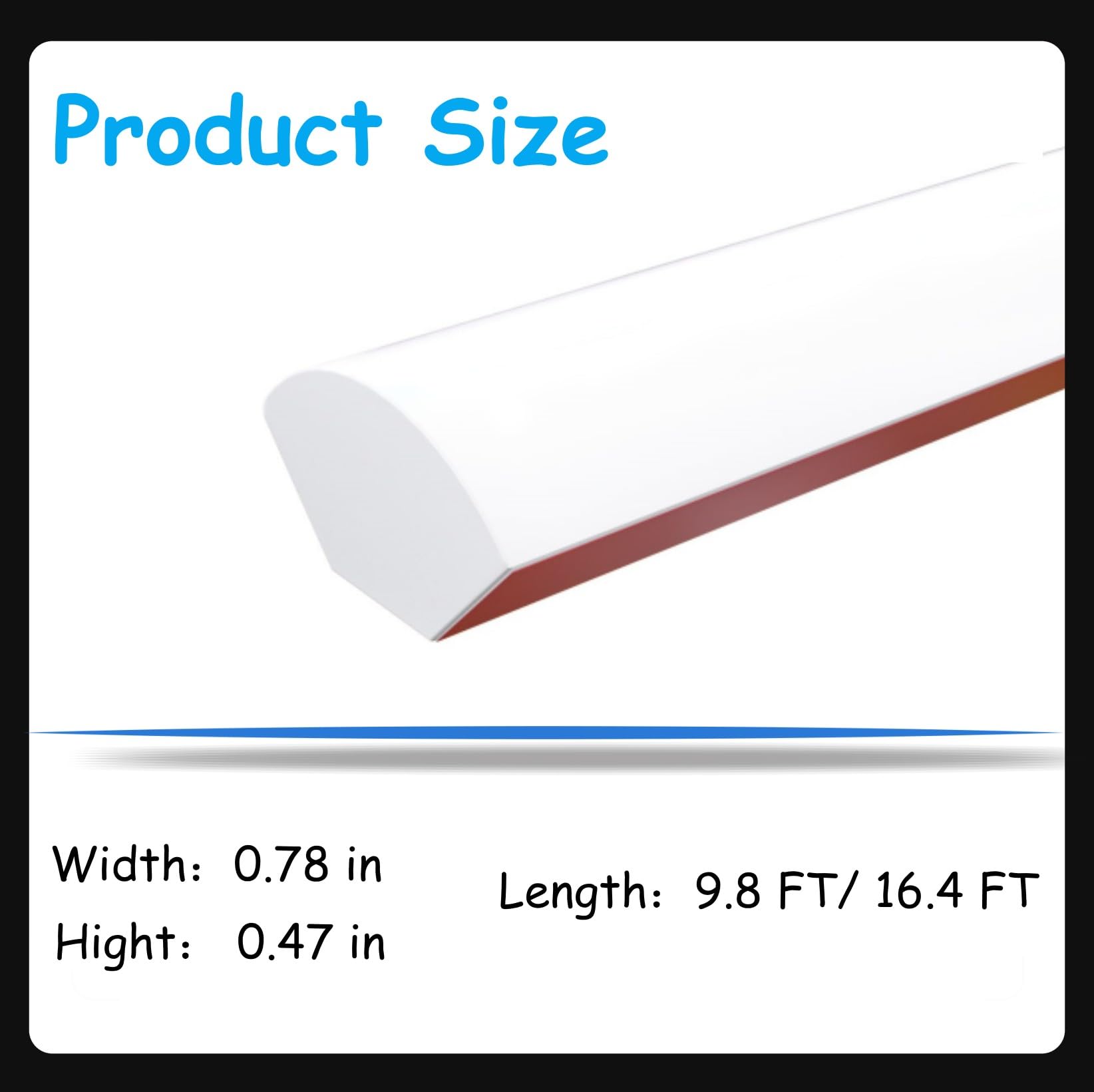 Edging Strip SUNYHUE PVC Quadrant Trim, 5 Meters Self Adhesive Flexible ...