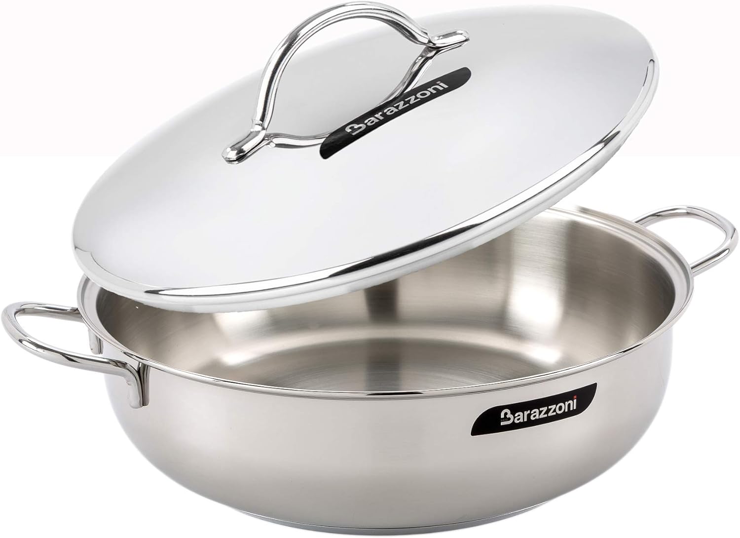 Amazon.com: Barazzoni 266604028 Two-Handled Pot, Stainless Steel ...