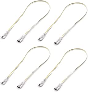 Amazon.com: 2FT 24inch T5 T8 Tube Light Fixture LED Linkable Cords ...
