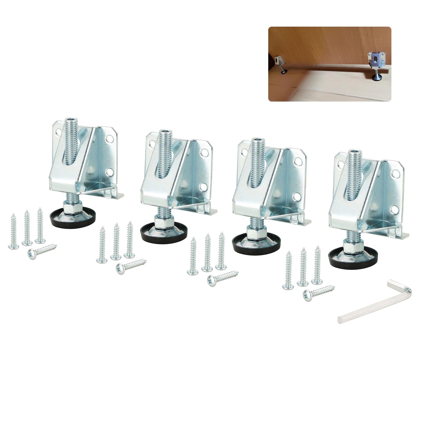 DASBET Adjustable Furniture Levelers M10 Heavy Duty Lifting Leveler ...