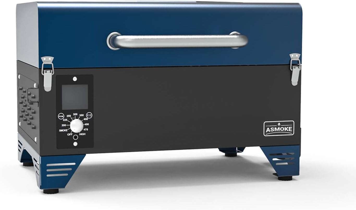 ASMOKE Portable Wood Pellet Grill, Auto Temper Control Smoker, 8 in 1 ...