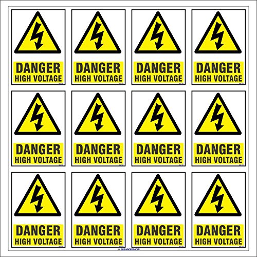 Vinyl Danger High Voltage Stickers : Amazon.in: Industrial & Scientific