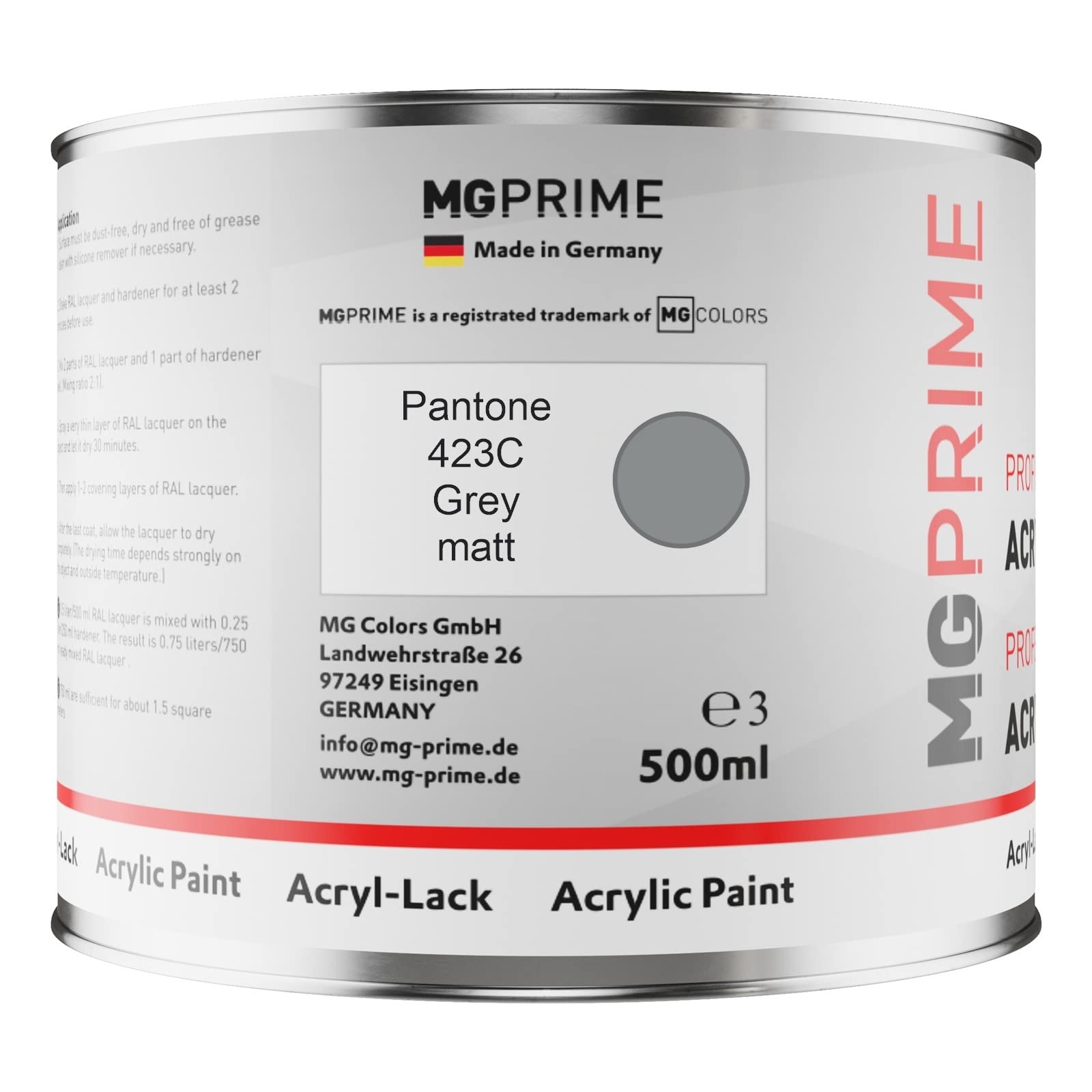 Pantone 423c Grey