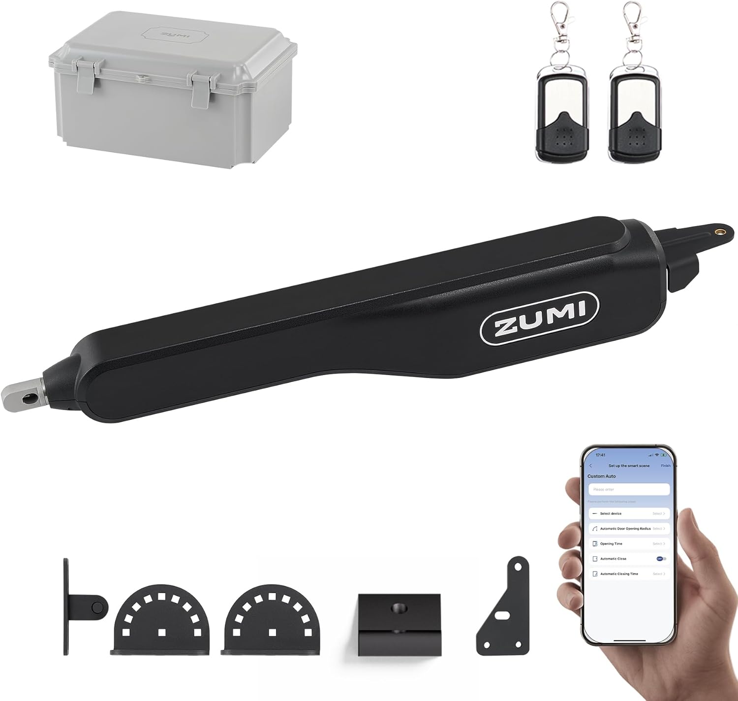 ZUMI Automatic Gate Opener, App Control Swing Gate Opener for Gates up ...