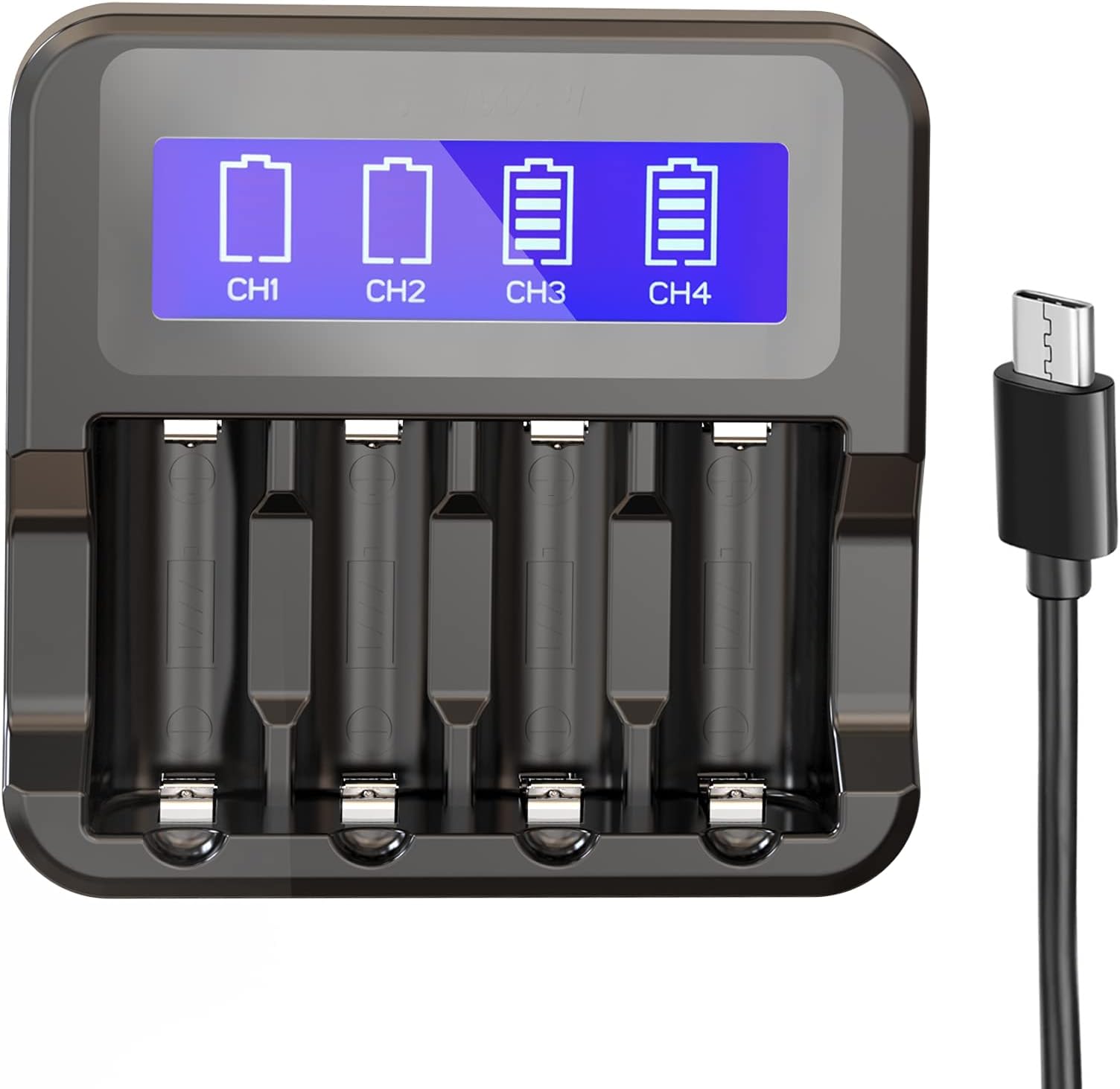 Amazon.com: AA Battery Charger, Taken Universal Battery Charger for ...
