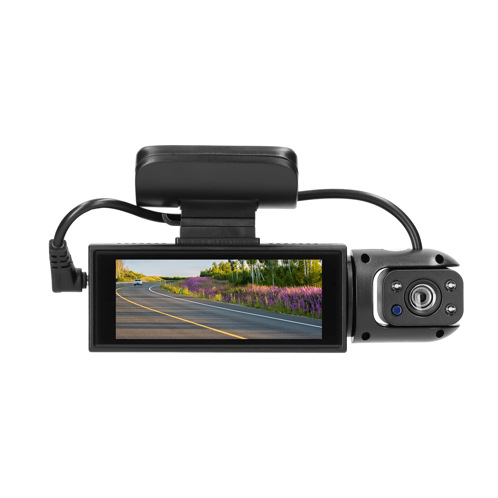 Amazon.com: Mulcort Multi-Language Dual Lens Car Video Recorder Auto ...