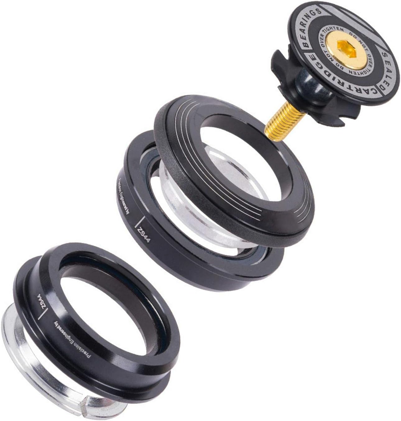 Mountain Bike 4444S Headset 44mm 1-1/8" Bike Headset Spacer,Bicycle ...