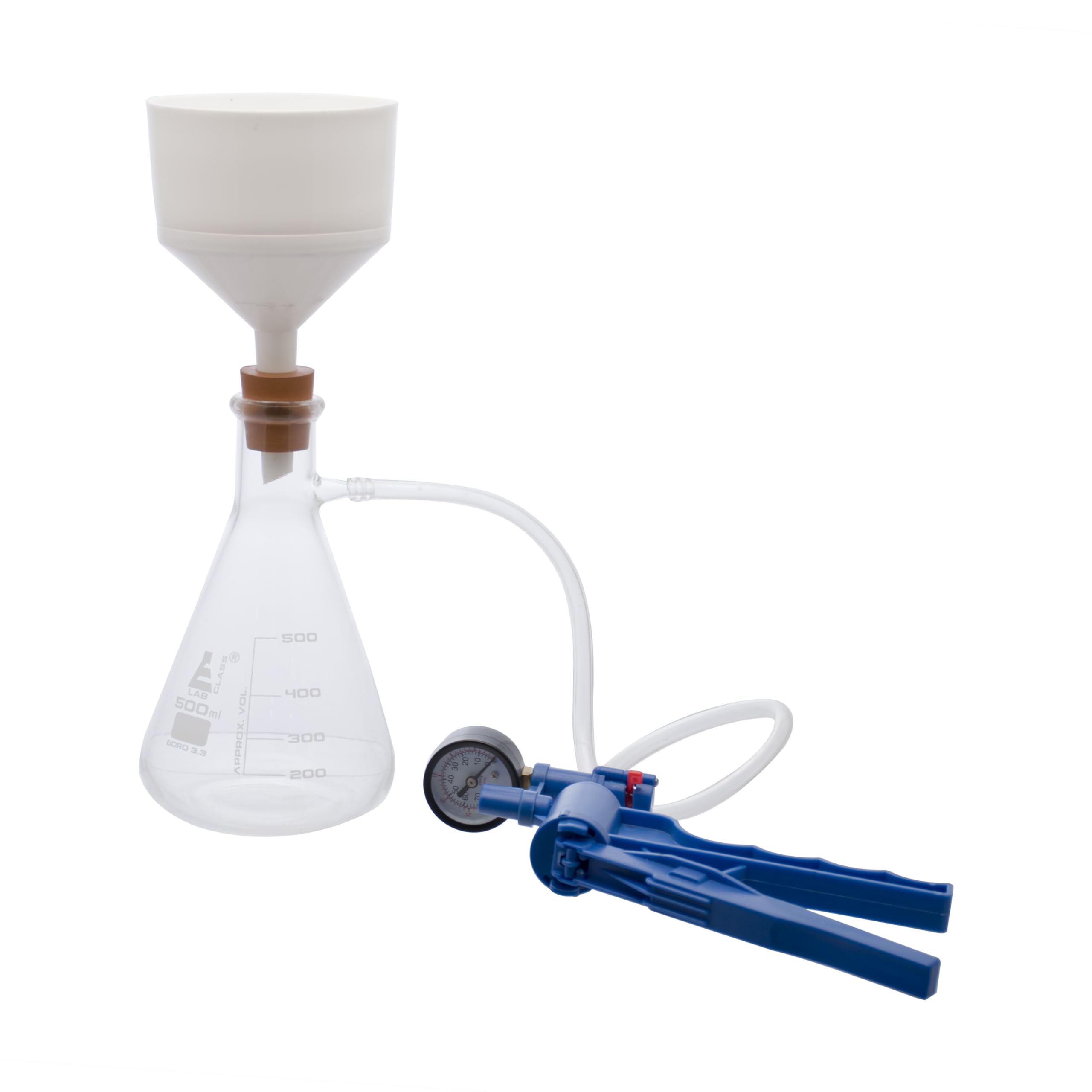 Vacuum Filtration Kit 200 Ml Funnel 1 L Flask Hand EISCO Complete