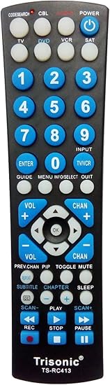 Amazon.com: Trisonic 6 Way All in One Universal Remote Control ...
