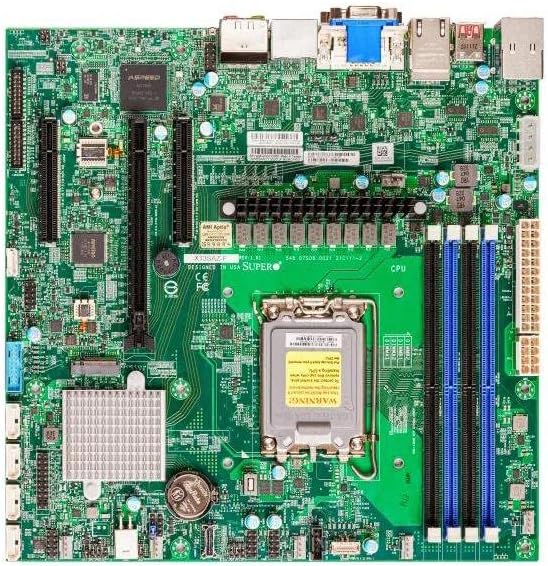 Amazon.com: Supermicro motherboard MBD-X13SAZ-F,Micro ATX,Alder Lake-S ...