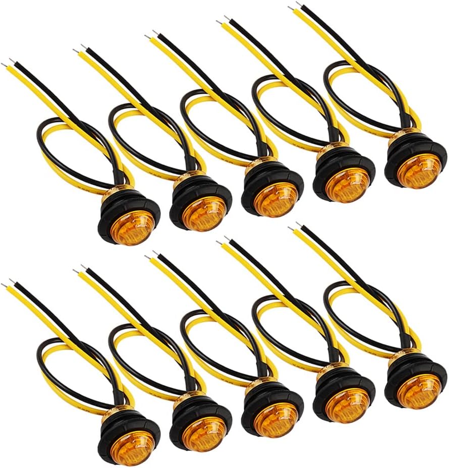 Amazon.com: DriSentri 10 PCS 3/4'' LED Trailer Marker Clearance Lights ...