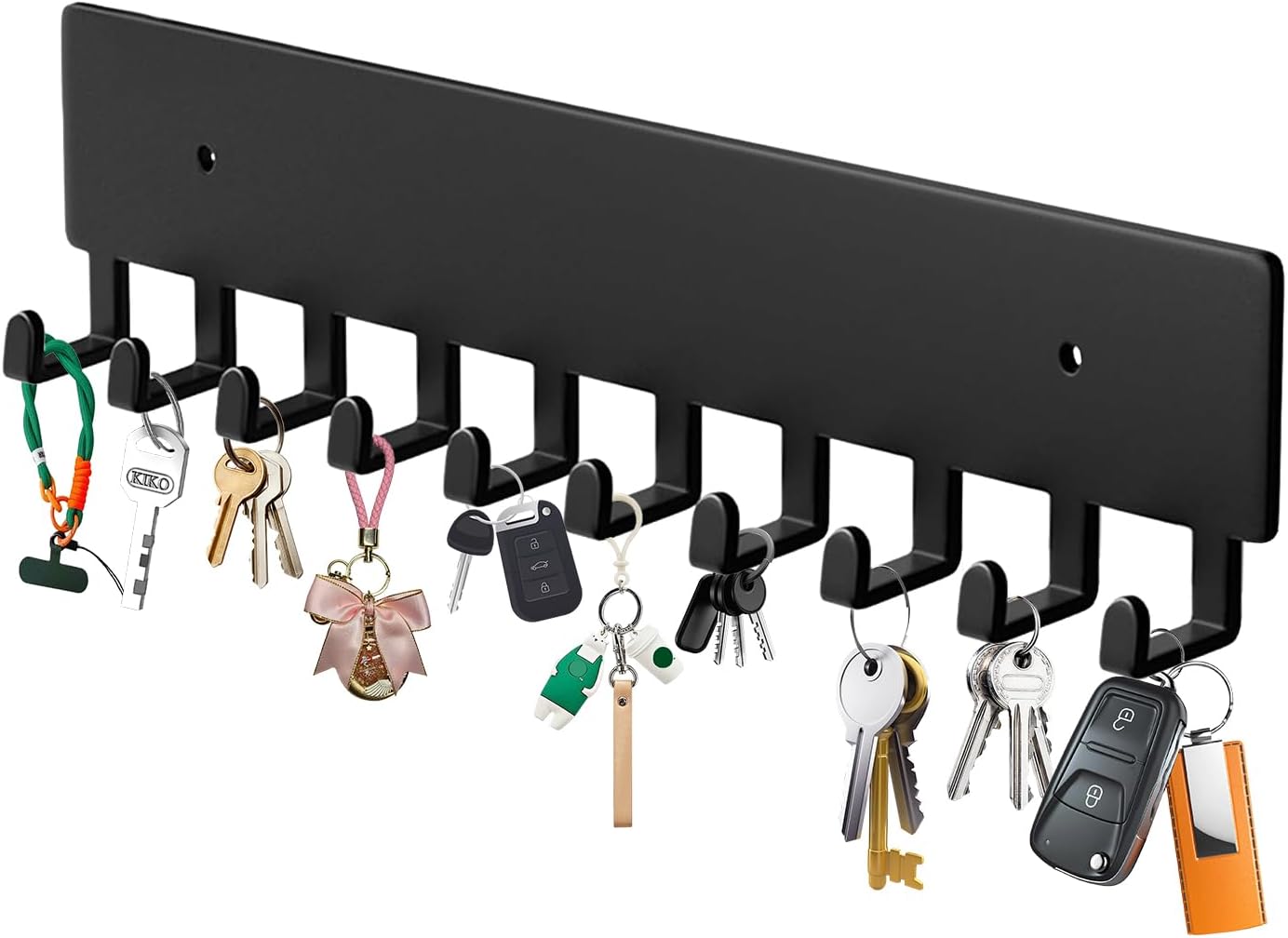 Amazon.com: Hoomast Keys Holder on Wall 1PCS Key Hooks with 10 Hooks ...
